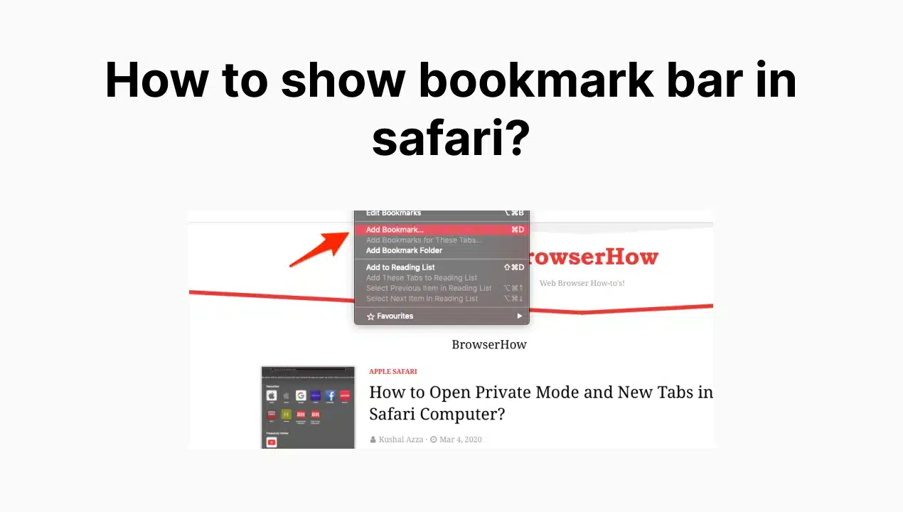 How to show bookmark bar in safari? - Easy Bookmark Viewer How to show bookmark bar in safari? - Easy Bookmark Viewer